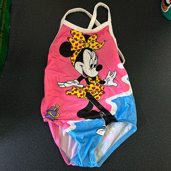 Disney | Swim | Vintage 8s Minnie Mouse One Piece Total Minnie Club ...